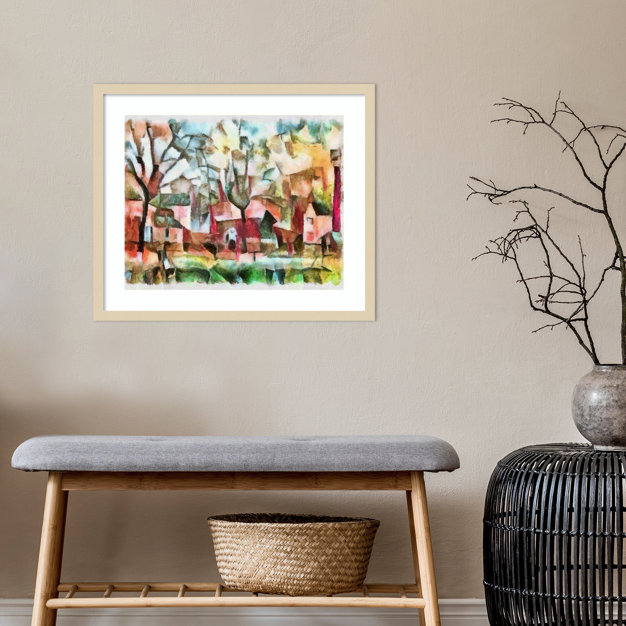 Red Barrel Studio Landscape In Pink By Alex Caminker Wood Framed Wall Art Print - Wayfair Canada